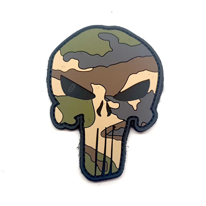 Punisher Skull French Camo PVC Patch #055 – Just For Patches